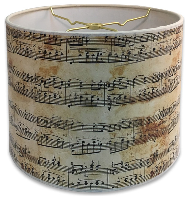 Handmade Lamp Shade, Musical Notes Design - Contemporary - Lamp Shades ...