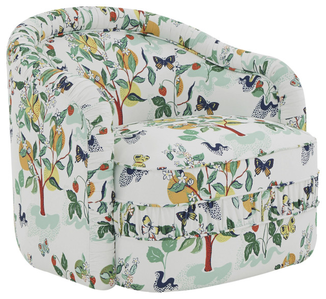 Citrus Garden Ruched Lounge Chair - Contemporary - Armchairs And Accent ...