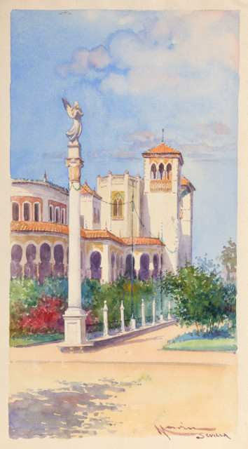 Sevilla, Unknown Artist, 7x12.5 - Contemporary - Paintings - by ...