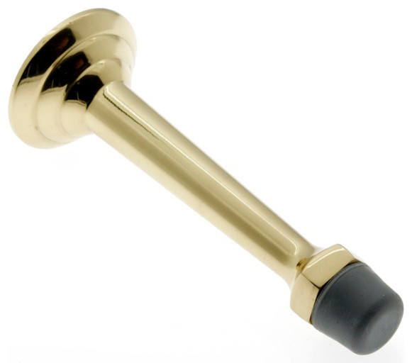 Genuine Solid Brass 3-3/4" Fancy 3-Ring Base Stop - Transitional - Door ...