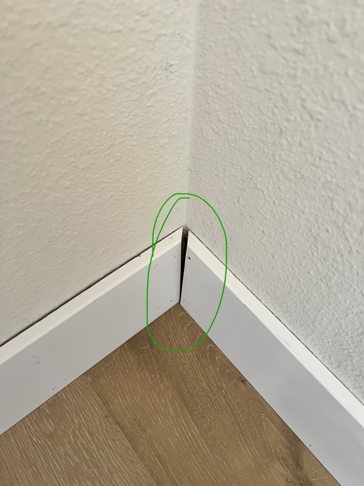 Is this normal when install baseboard