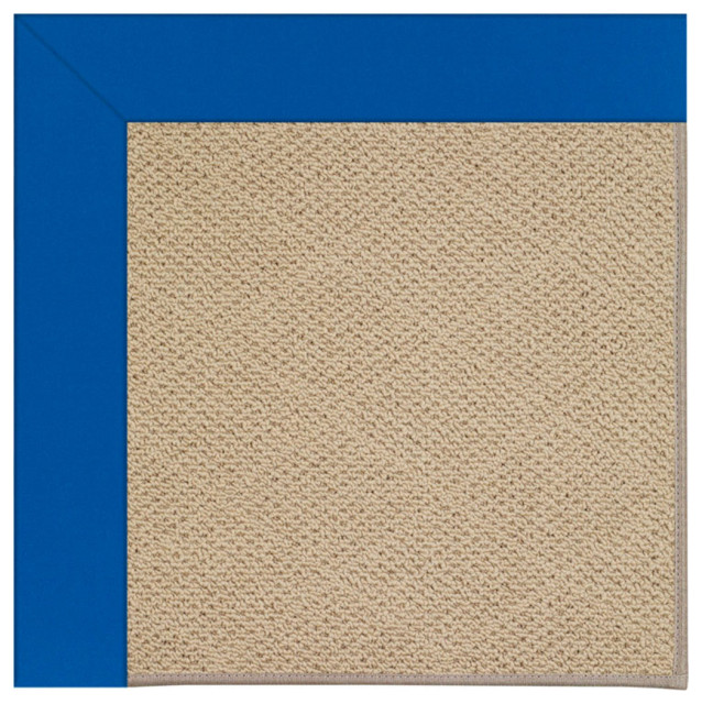 Capel Zoe-Cane Wicker Reef Blue 1990_440 Machine Tufted Rugs, 2' 6"x12 ...