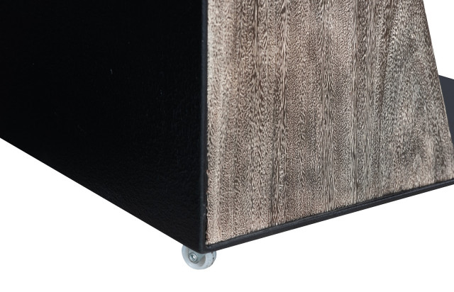 Block Chair With Casters, Gray Stone, 18x16x37"h - Industrial ...