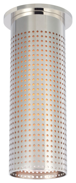 Precision Tall Monopoint Flush Mount in Antique-Burnished Brass with ...