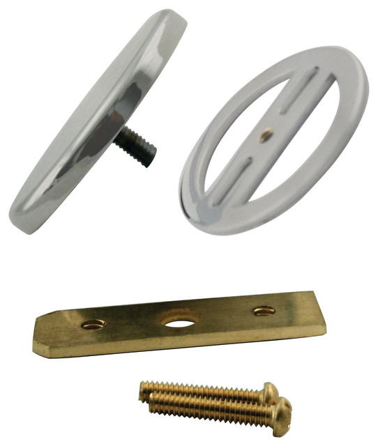 Floating No-Hole Overflow Faceplate, Stainless Steel - Traditional ...