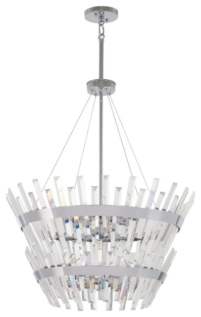 Minka-Lavery 4819-77 14 Light Chandelier Echo Radiance Chrome - Contemporary - Chandeliers - by ...