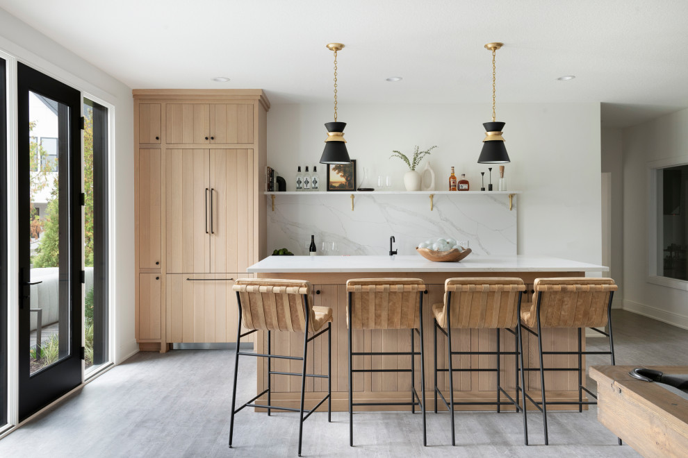 Modern Tudor Rambler - Contemporary - Home Bar - Minneapolis - by ...