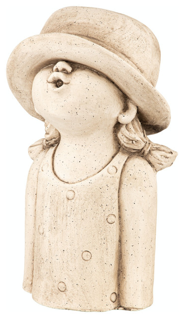 Design Toscano Kissy Face Hat Girl Planter - Contemporary - Outdoor ...