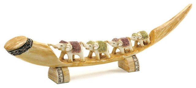 Multicolored Elephant Tusk - Mediterranean - Decorative Objects And ...