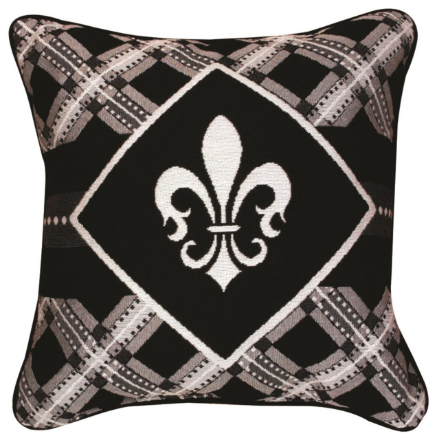 Polished Plaid Poly Fiber Pillow With Multi Finish TLPPLD ...