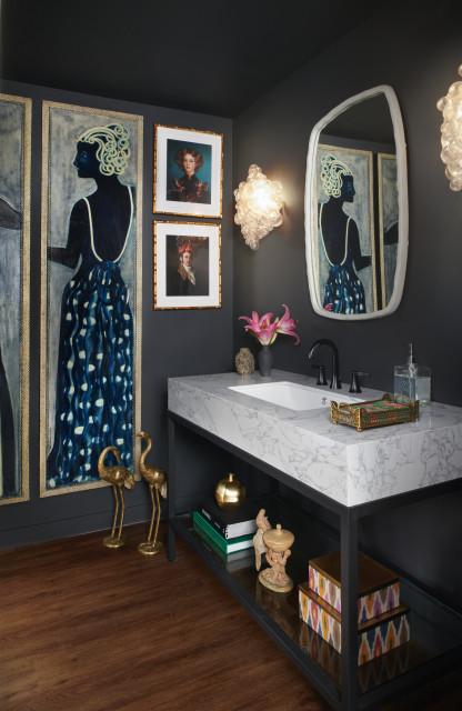 Eclectic Foyer and Powder Room - Eclectic - Powder Room - DC Metro - by ...