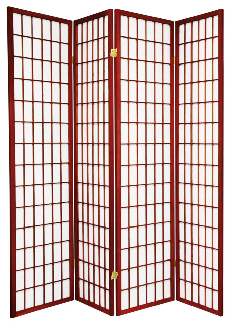 Modern Classic Room Divider, Window Pane Rice Paper Screens - Asian ...