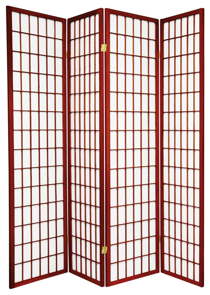 Modern Classic Room Divider, Window Pane Rice Paper Screens - Asian ...