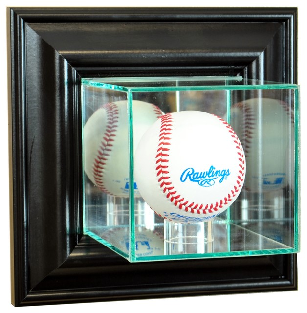 Wall Mounted Baseball Display Case - Traditional - Display And Wall ...