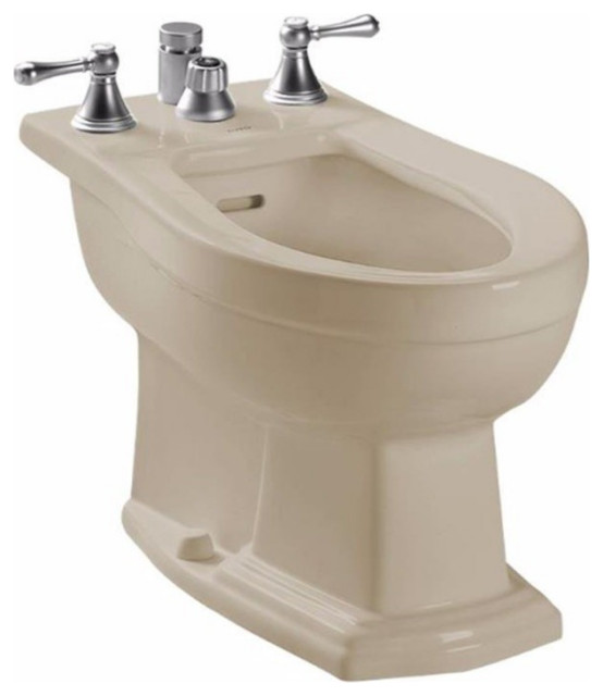 Toto Clayton Vertical Spray Flushing Rim Bidet, Cotton White - Bidets ...