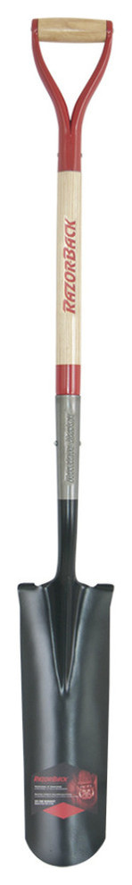 Razor-Back 2597400 Drain Spade With Wood Handle/D-Grip, 16 ...