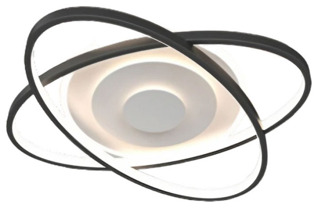 Round LED Ceiling Light For Living Room, Dining Room, Study, L17.7xw17 ...