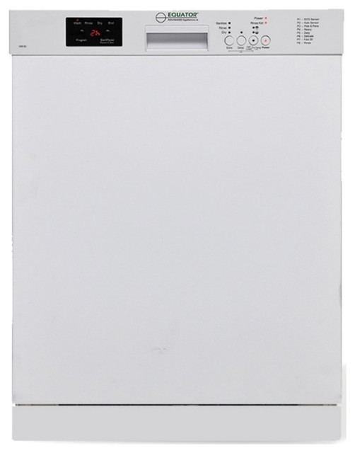 Equator Europe 24" Built in 14 place Dishwasher in White - Modern ...