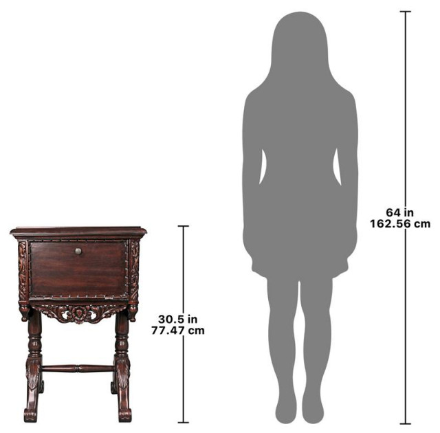 Design Toscano Lady Rebecca Victorian Bedside Table - Victorian ...