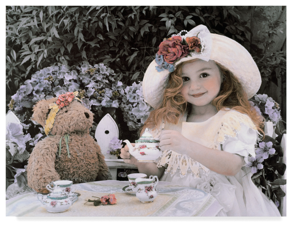 Sharon Forbes 'The Garden Party' Canvas Art, 19"x14" - Contemporary ...