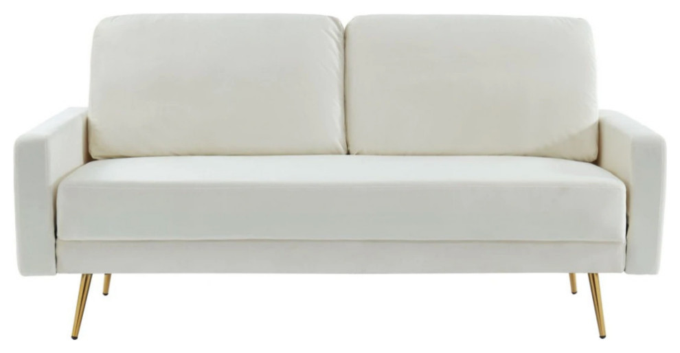 Knox Modern Beige Fabric Sofa - Midcentury - Sofas - by Virgil Stanis ...