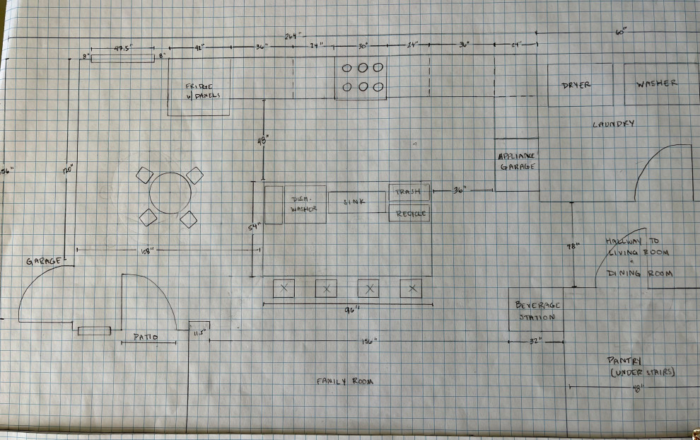 Option 1 or Option 2 for Kitchen Layout?
