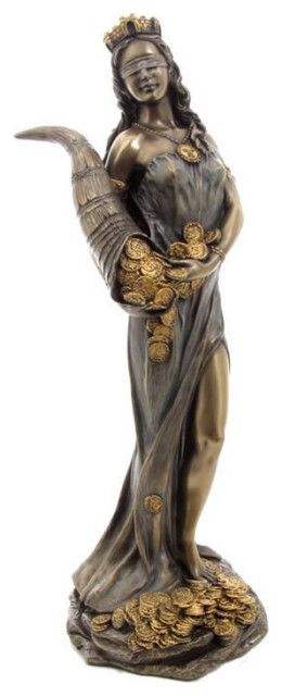 Lady Fortuna Statue, Goddess of Fortune and Luck - Contemporary ...