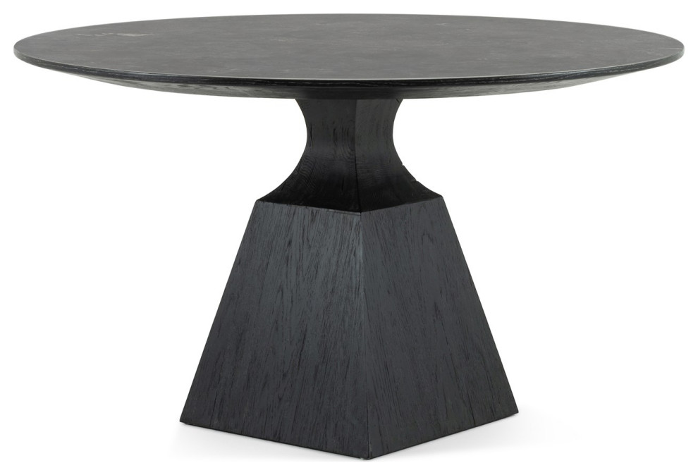 Sargon Dining Table, Bluestone - Transitional - Dining Tables - by Four ...