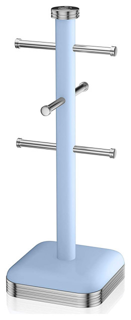 Swan SWKA1030BLN Retro Mug Tree, One Size, Blue - Contemporary ...