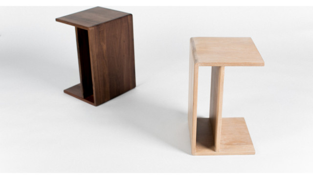 12.5 Inch Accent Table Walnut Brown Contemporary - Transitional - Side ...