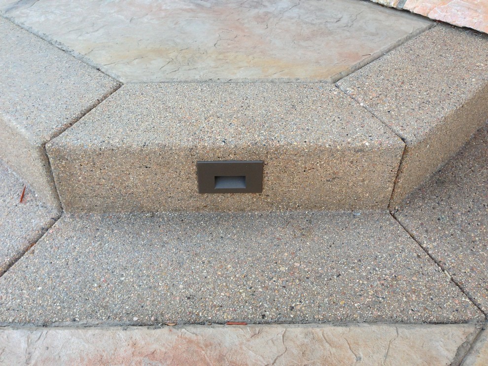 Custom Concrete Entry - Traditional - Landscape - Denver - by Diehl ...