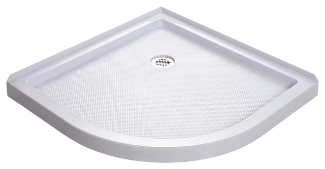 Dreamline Slimline Quarter Round Shower Base Corner Drain - Modern ...