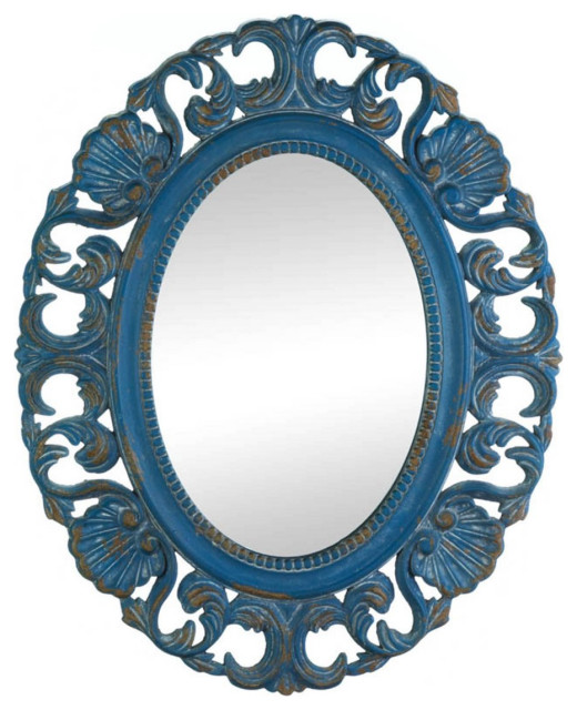 VINTAGE BELLE BLUE MIRROR - Farmhouse - Wall Mirrors - by Virventures ...