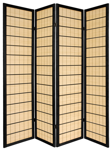 6' Tall Kimura Shoji Screen, 4 Panels - Asian - Screens And Room ...