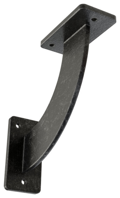 2"x11"x11" Bradford Steel Bracket, Hammered Black, 2Wx7"Dx7"H ...
