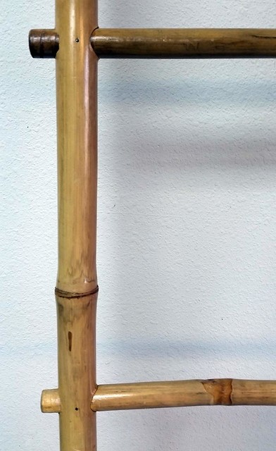 Bamboo Ladder Rack, 5' - Asian - Towel Racks & Stands - by Master ...
