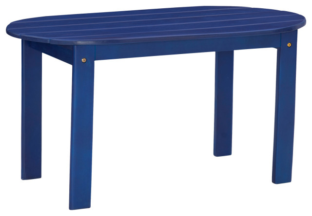 Adirondack Coffee Table Blue - Beach Style - Outdoor Coffee Tables - by ...