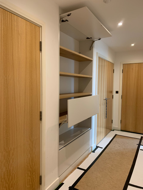Built In Hallway Storage - Contemporary - Hall - London - by Carpenter ...