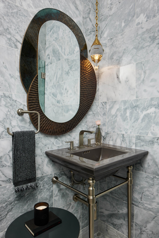 Nikki Chu Home Tour - Transitional - Bathroom - Chicago - by The Tile ...