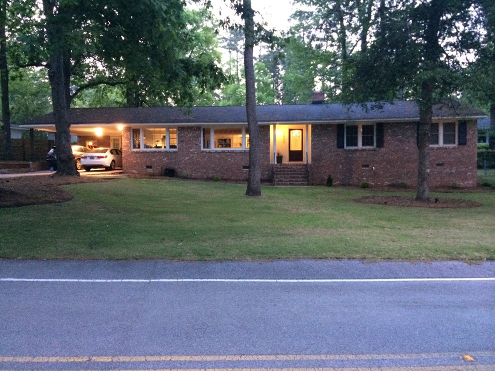 Curb appeal advice - 1960's red brick ranch