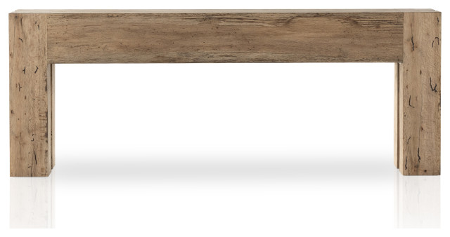 Abaso Console Table-Rustic Wormwood Oak - Rustic - Console Tables - by ...