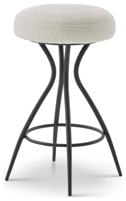 Hourglass Shaped Counter Stool | Liang & Eimil Hydra - Midcentury - Bar ...