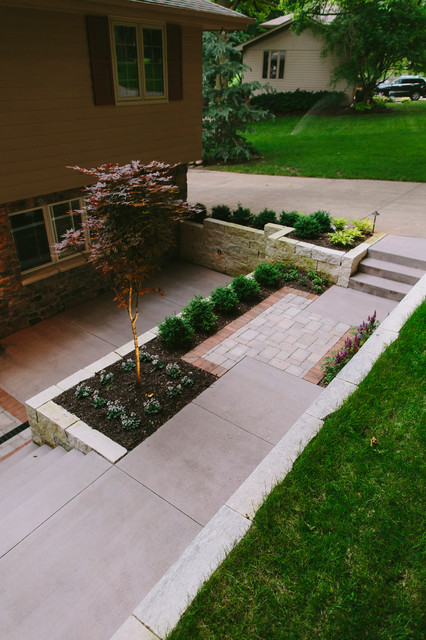 Sunken Entry Garden - Contemporain - Omaha - par Canopy Gardens | Houzz