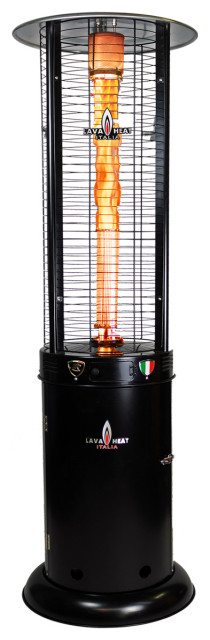 Lava Heat LP OPUS Round Flame Tower Heater Hammered Black - Modern ...