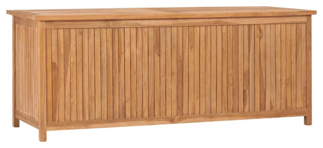 Vidaxl Garden Storage Box 59.1"x19.7"x22.8" Solid Teak Wood ...