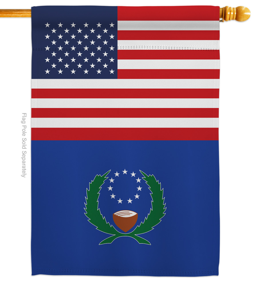 Pohnpei US Friendship of the World Nationality House Flag - Modern ...