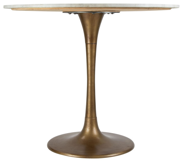 Wren Dining Table White & Gold - Midcentury - Dining Tables - by Rustic ...
