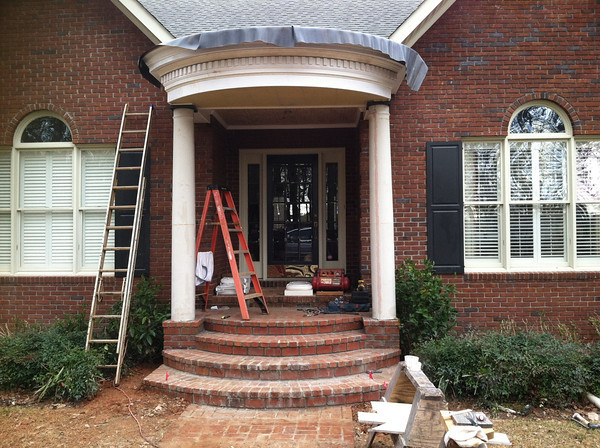 New Front Portico ---Work in Progress! (photos)