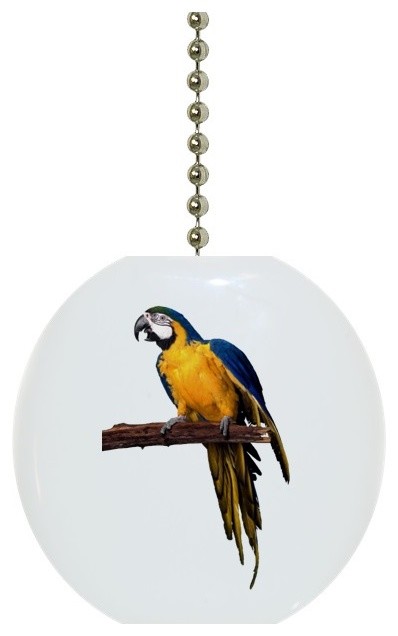 Macaw Parrot Ceiling Fan Pull - Tropical - Ceiling Fan Accessories - by ...