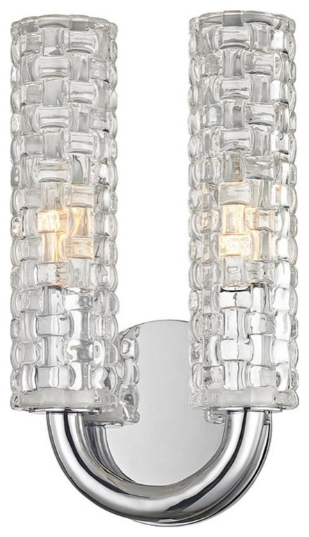 Two Light Wall Sconce - 6.25 Inches Wide by 10.75 Inches High - Wall ...